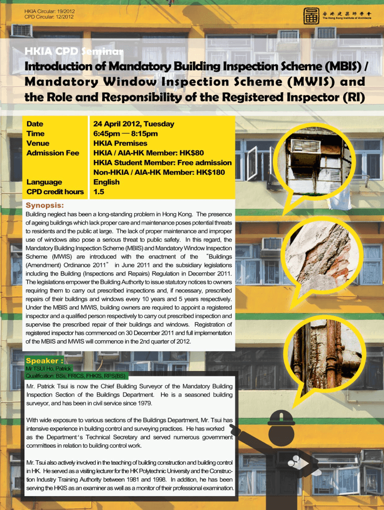 Mandatory Building Inspection Scheme - Fill Online, Printable, Fillable ...