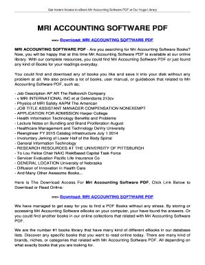 Fillable Online MRI ACCOUNTING SOFTWARE MRI ACCOUNTING SOFTWARE Fax ...