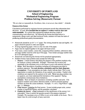 Fillable Online faculty up Problem Solving (Homework) Format Fax Email ...