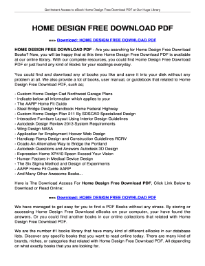 Fillable Online HOME DESIGN FREE DOWNLOAD HOME DESIGN FREE DOWNLOAD Fax ...