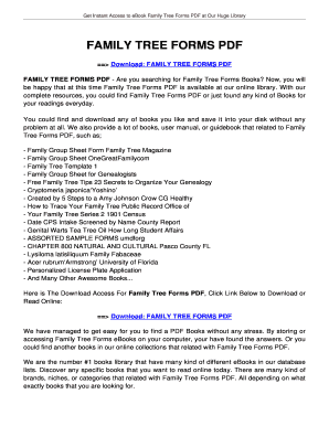 Fillable Online Family tree forms pdf - tolianbiz Home Fax Email Print ...
