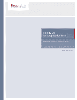 Fillable Online Fidelity Life Risk Application Form Fax Email Print ...