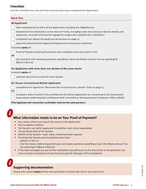 Fillable Online Queensland Government Solar Hot Water Rebate Guideline ...