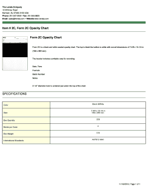 Fillable Online Item 2C Form 2C Opacity Chart Form 2C Opacity Chart Fax ...