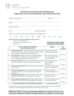 Fillable Online CCP Eval Worksheet and Attestationdocx Fax Email Print ...