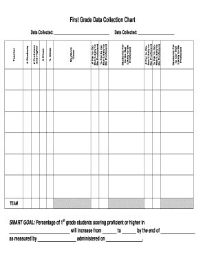 Fillable Online First Grade Data Collection Chart - Welcome to Okaloosa ...