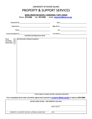 Fillable Online PROPERTY SUPPORT SERVICES Fax Email Print - pdfFiller