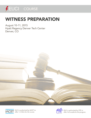 Fillable Online WITNESS PREPARATION Fax Email Print - pdfFiller