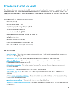 Fillable Online Introduction to the EIS Guide Fax Email Print - pdfFiller
