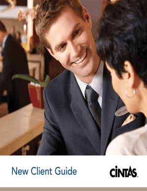 Fillable Online New Client Guide - Cintas Fax Email Print - pdfFiller