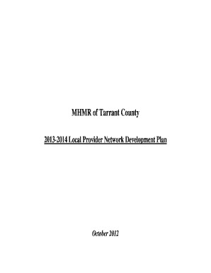 Fillable Online MHMR of Tarrant County - Home Page for MHMRTC Fax Email ...