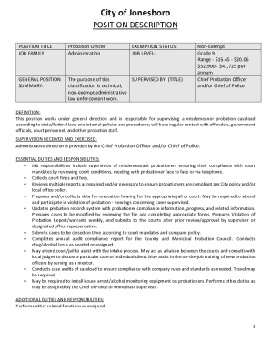 Fillable Online Classifications (Interest Card by Job Description) Fax ...