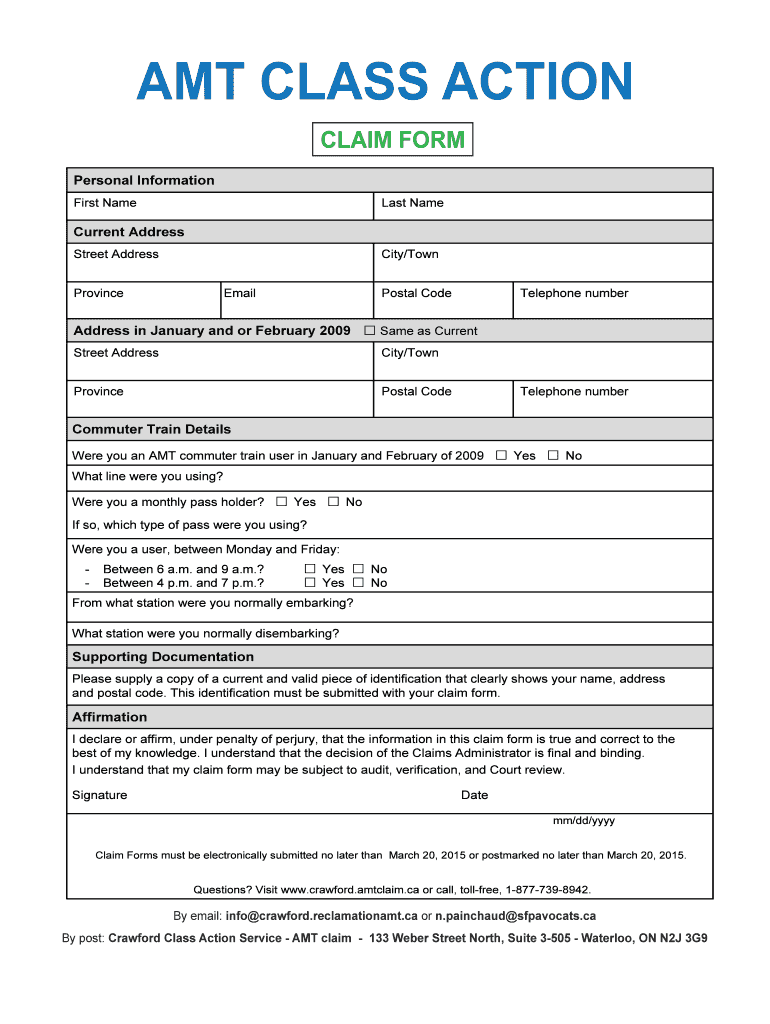 Fillable Online Claim form Dynamique PDF Fax Email Print - pdfFiller