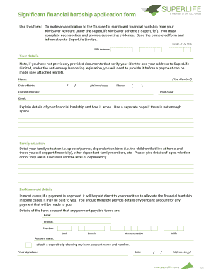 Significant Financial Hardship Withdrawal Request Under KiwiSaver ...