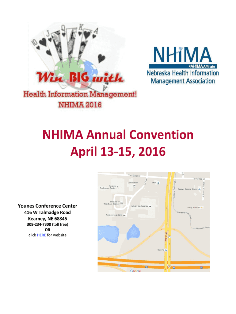 Fillable Online NHIMA Annual Convention Fax Email Print - pdfFiller