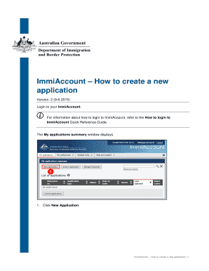 Fillable Online ImmiAccount How to create a new Fax Email Print - pdfFiller