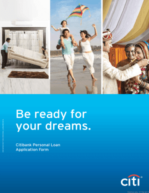 Fillable Online citibank Personal Loan Application Form - Citibank ...