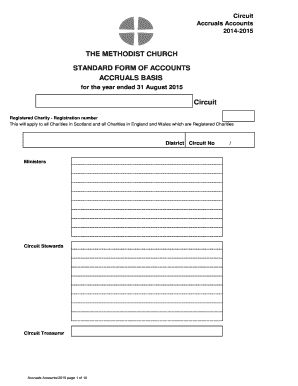 Fillable Online methodist org THE METHODIST CHURCH STANDARD FORM OF ...