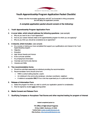 Fillable Online tridenttech Youth Apprenticeship Program Application ...