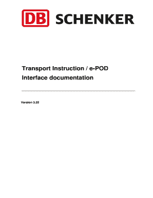 Fillable Online Transport Instruction ePOD Fax Email Print - pdfFiller