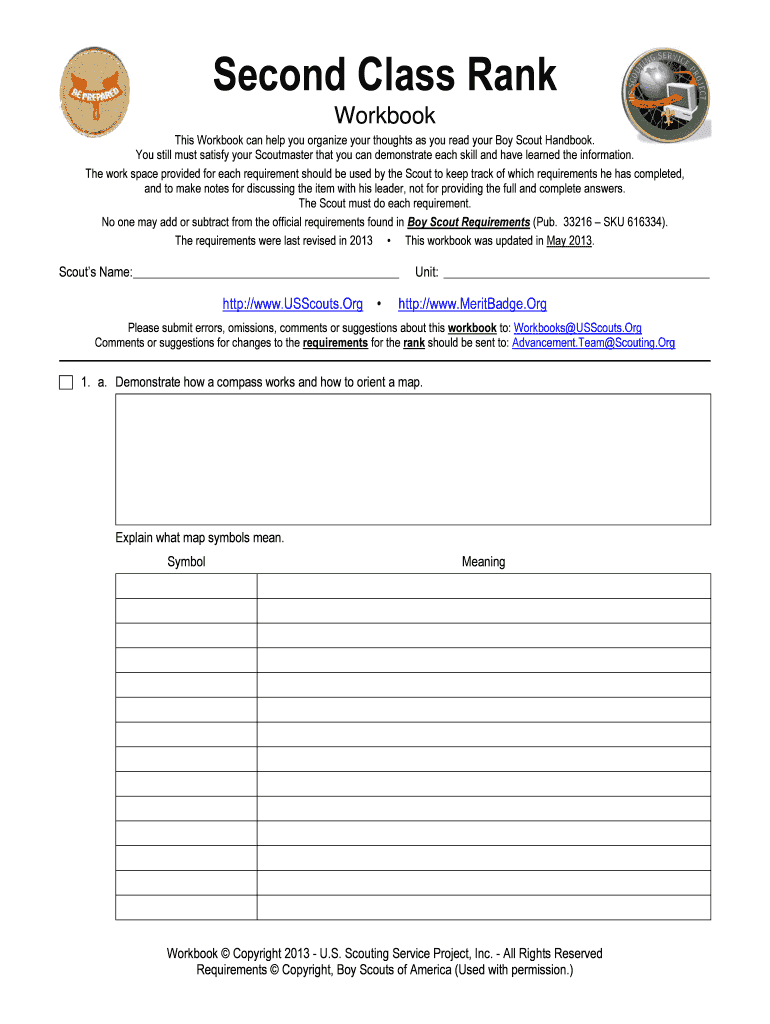 Fillable Online Second Class Rank - brochesternywebcomb Fax Email Print ...