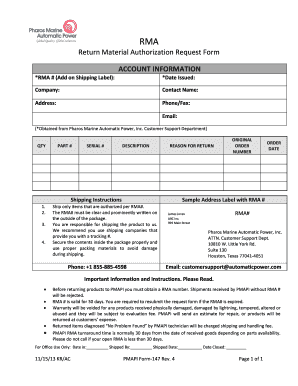 Fillable Online FORM-147 RMA INSURANCE FORM Rev3doc Fax Email Print ...