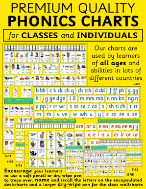 Fillable Online thrass co PREMIUM QUALITY PHONICS CHARTS - THRASS ...
