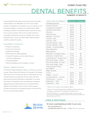 Fillable Online DHMO PLAN 903 Fax Email Print - pdfFiller