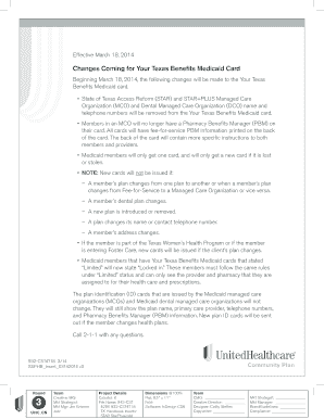 Fillable Online Changes Coming for Your Texas Benefits Medicaid Card ...