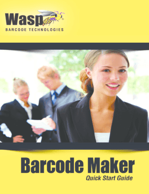 Fillable Online Wasp Barcode Maker Quick Start Guide Fax Email Print - pdfFiller