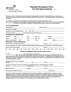 Fillable Online girlscoutstoday SENSITIVE ISSUES ACTIVITY PERMISSION FORM Fax Email Print ...