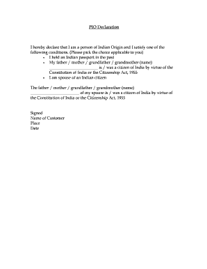 Fillable Online PIO Declaration.doc Fax Email Print - pdfFiller