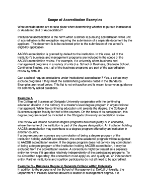 Fillable Online Scope of Accreditation Examples Fax Email Print - pdfFiller