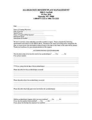 Fillable Online Accident Questionnaire 3.04 WEBSITE- Allegiance.doc Fax ...