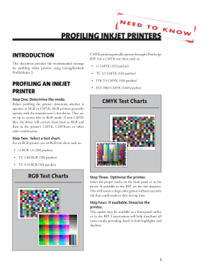 Fillable Online PROFILING INKJET PRINTERS Fax Email Print - pdfFiller