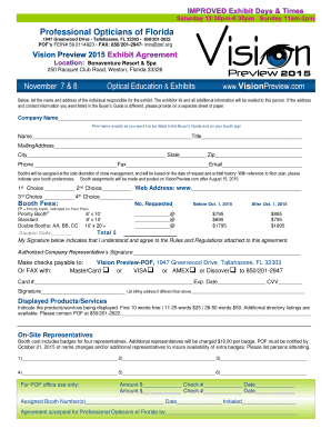 Fillable Online pof Professional Opticians of Florida Fax Email Print ...