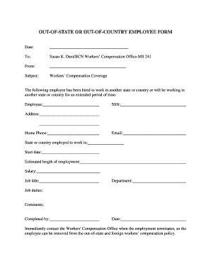 Fillable Online bcn-nshe OUT-OF-STATE OR OUT-OF-COUNTRY EMPLOYEE FORM ...