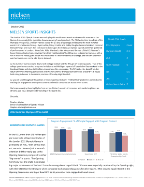 Fillable Online NIELSEN SPORTS INSIGHTS Fax Email Print - pdfFiller