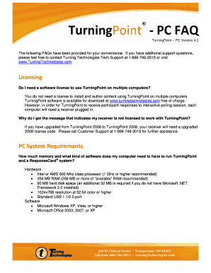 Fillable Online TurningPoint PC Version 4 Fax Email Print - pdfFiller