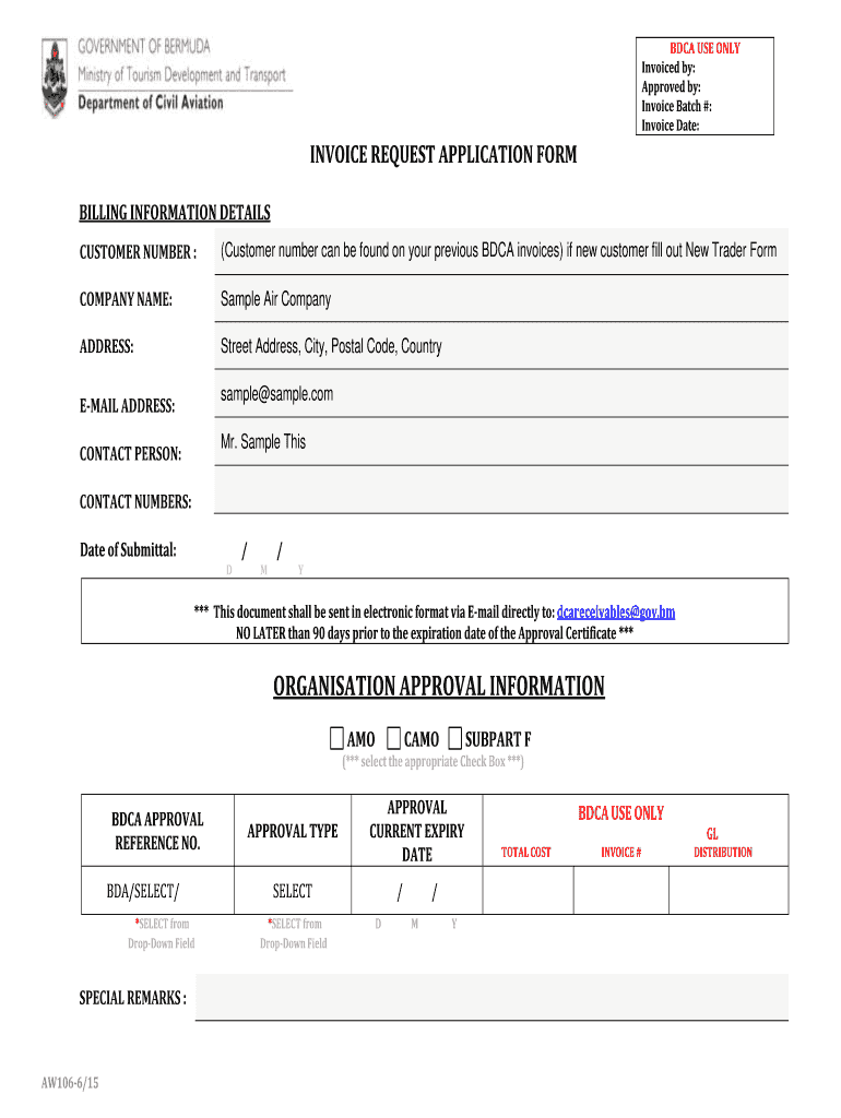 Fillable Online dca gov ORGANISATION APPROVAL INFORMATION - Home - Home ...