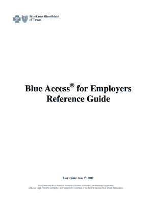 Fillable Online Blue Access for Employers Fax Email Print - pdfFiller
