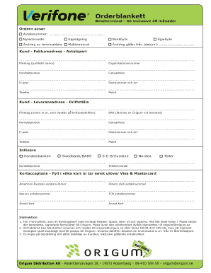 Fillable Online Betalterminal All Inclusive 36 mnader Fax Email Print ...