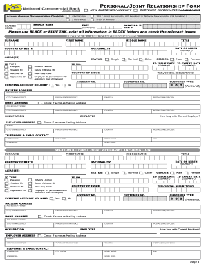 Fillable Online NEW CUSTOMERACCOUNT CUSTOMER INFORMATION AMENDMENT Fax ...