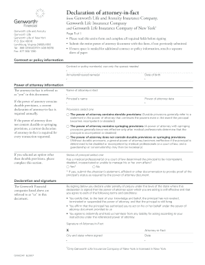 Fillable Online Declaration of attorney-in-fact Fax Email Print - pdfFiller