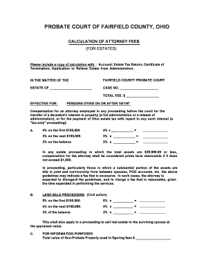 Fillable Online CALCULATION OF ATTORNEY FEES Fax Email Print - pdfFiller