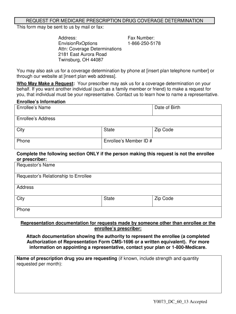 Fillable Online Attn Coverage Determinations Fax Email Print - pdfFiller