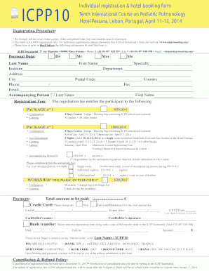 Fillable Online cipp-meeting ICPP10 Hotel Pestana Lisbon Tenth ...