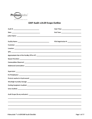 Fillable Online GMP Audit v14 Fax Email Print - pdfFiller