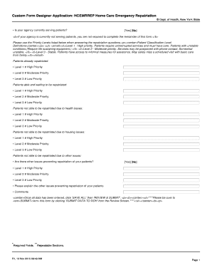 Fillable Online Dept of Health New York State Custom Form Designer Fax Email Print - pdfFiller
