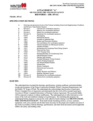 Fillable Online BID FORM 15B HVAC Fax Email Print - pdfFiller